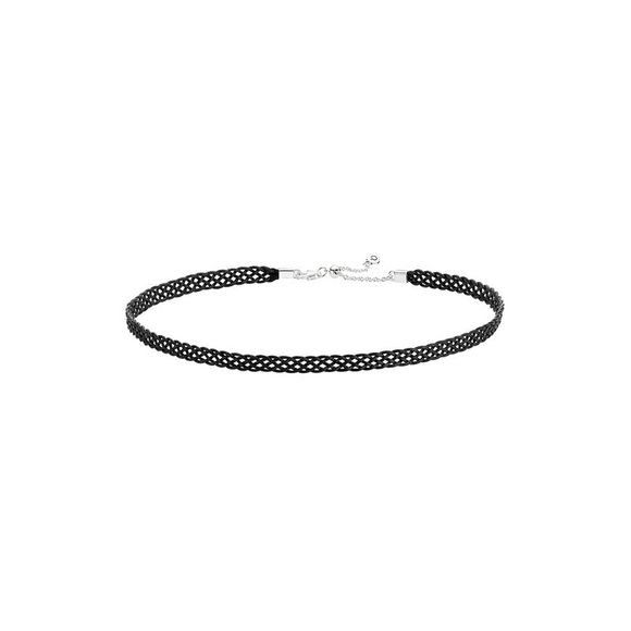 Pandora | Jewelry | Pandora Silver Woven Fabric Choker Necklace | Poshmark